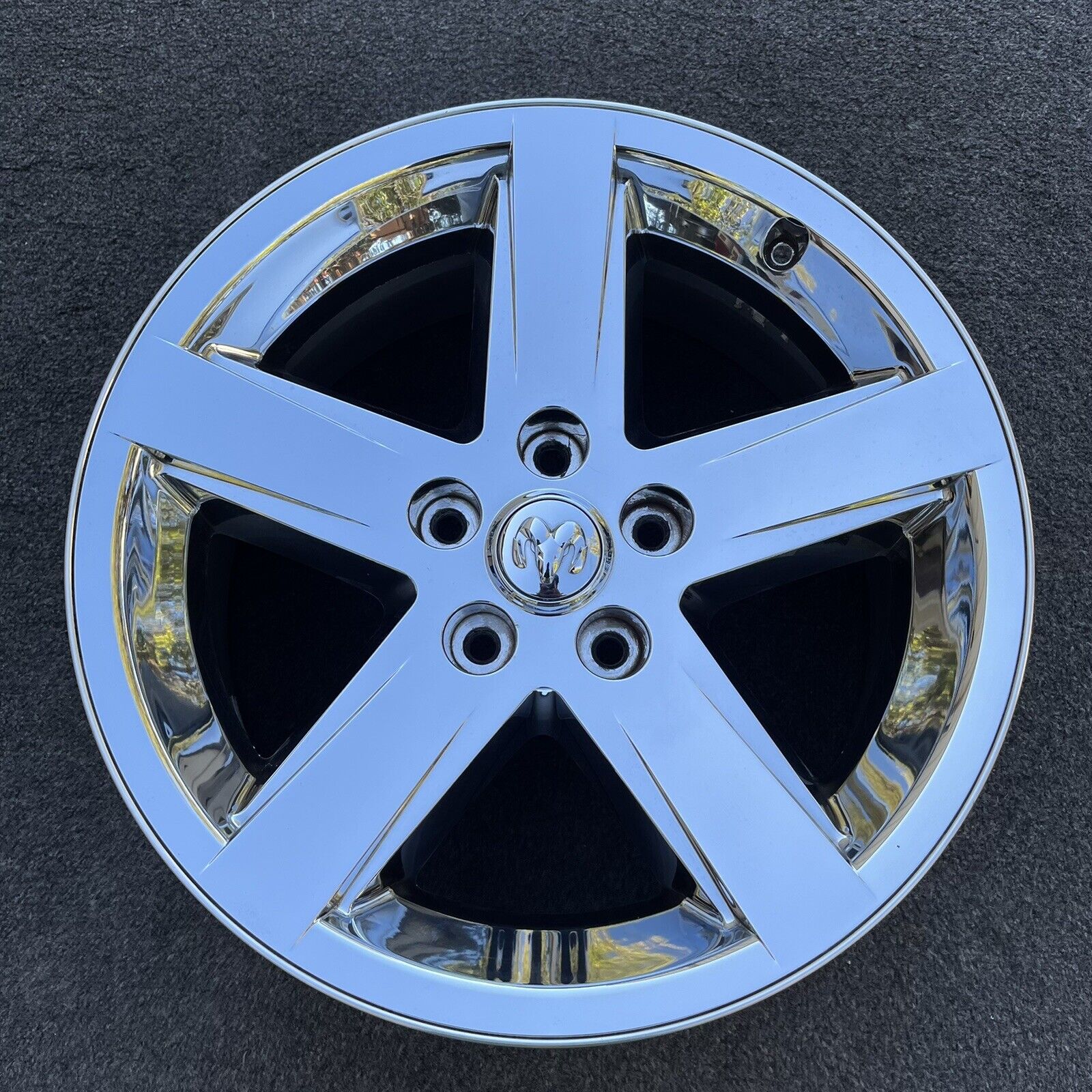 SINGLE 20 INCH WHEEL DODGE RAM 1500, CLASSIC 2009-2018 OEM CHROME CLAD ...