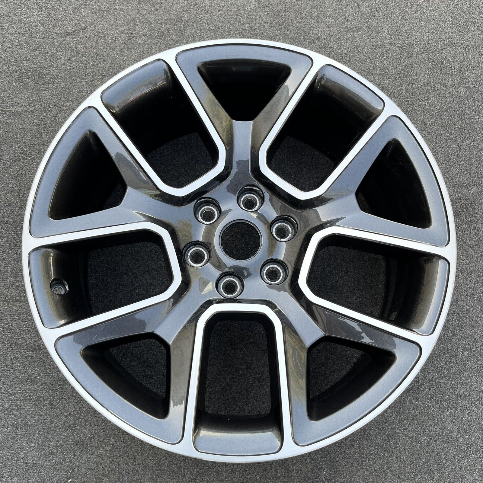 SINGLE 22 INCH WHEEL/RIM RAM 1500 2019-2023 GENUINE OEM CHARCOAL ...