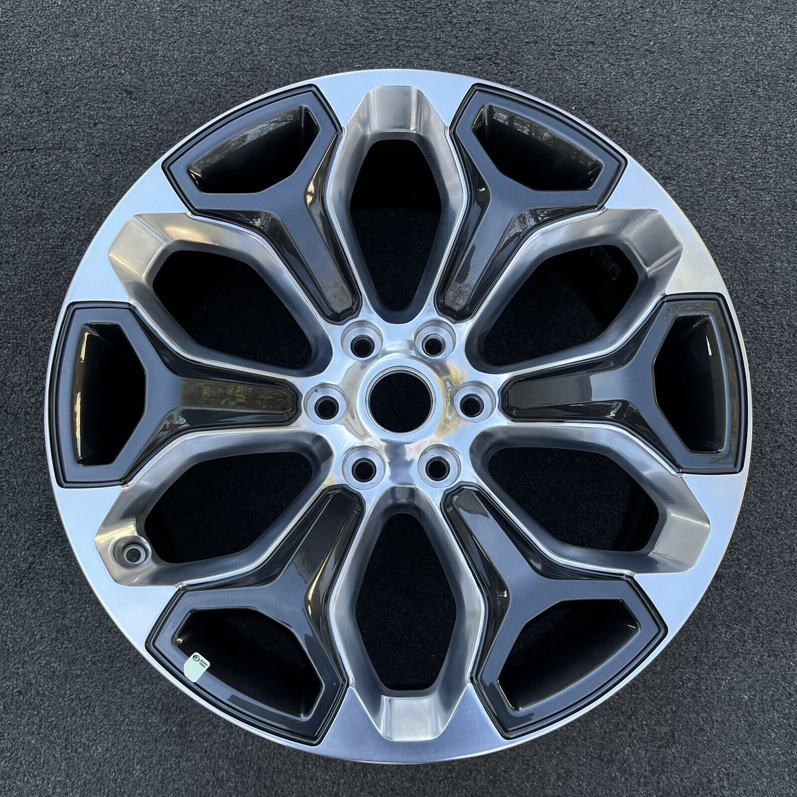 SINGLE 22 INCH WHEEL/RIM DODGE RAM 1500 2019-2024 OEM CHARCOAL POLISHED ...