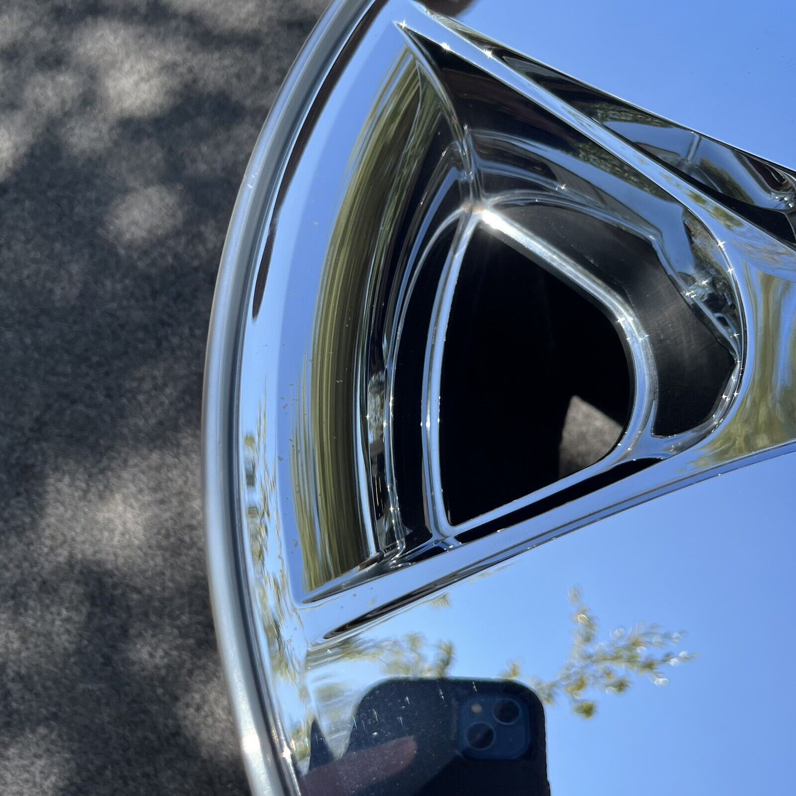 SINGLE 20 INCH WHEEL CHEVROLET SILVERADO TAHOE SUBURBAN OEM CHROME CLAD ...