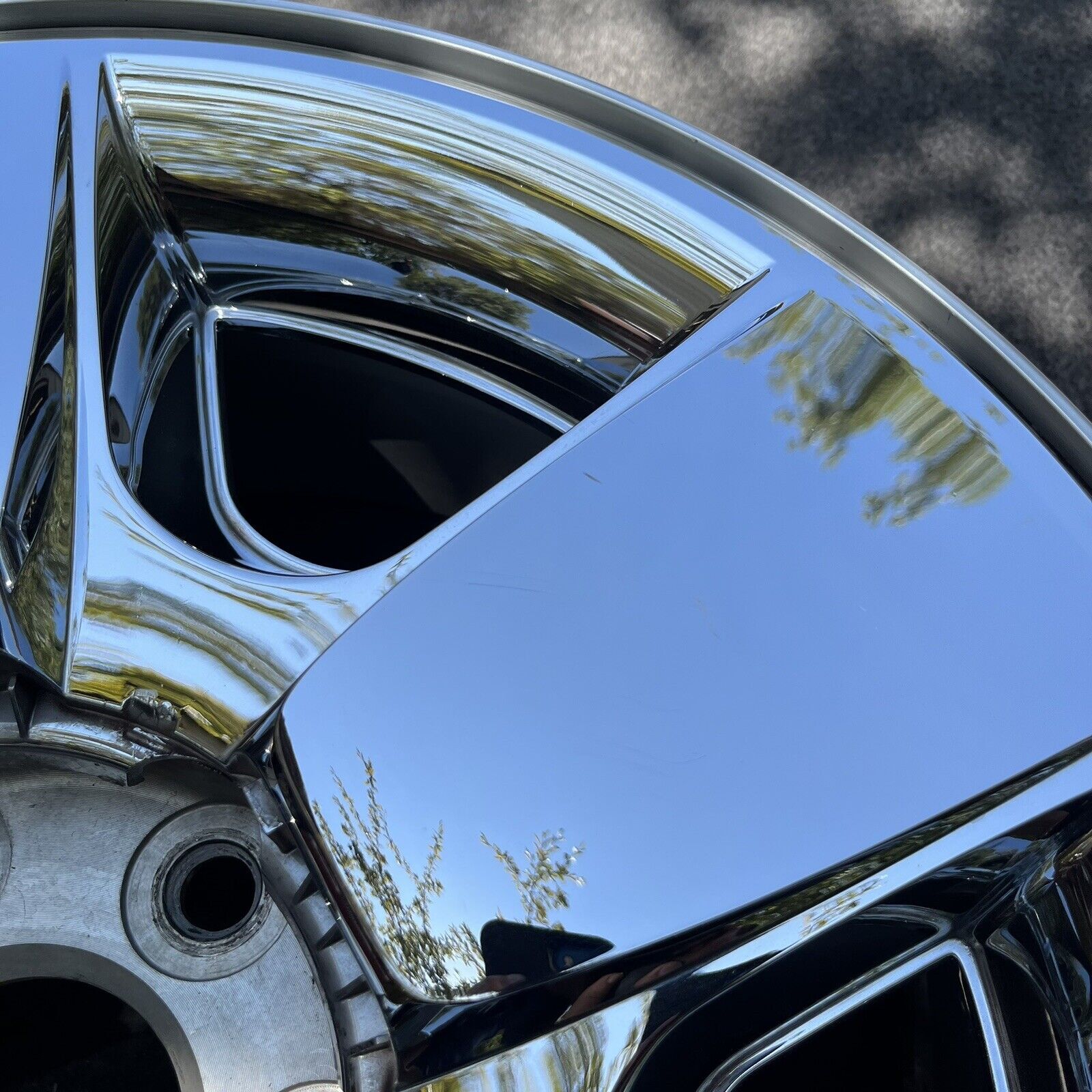 SINGLE 20 INCH WHEEL CHEVROLET SILVERADO TAHOE SUBURBAN OEM CHROME CLAD ...