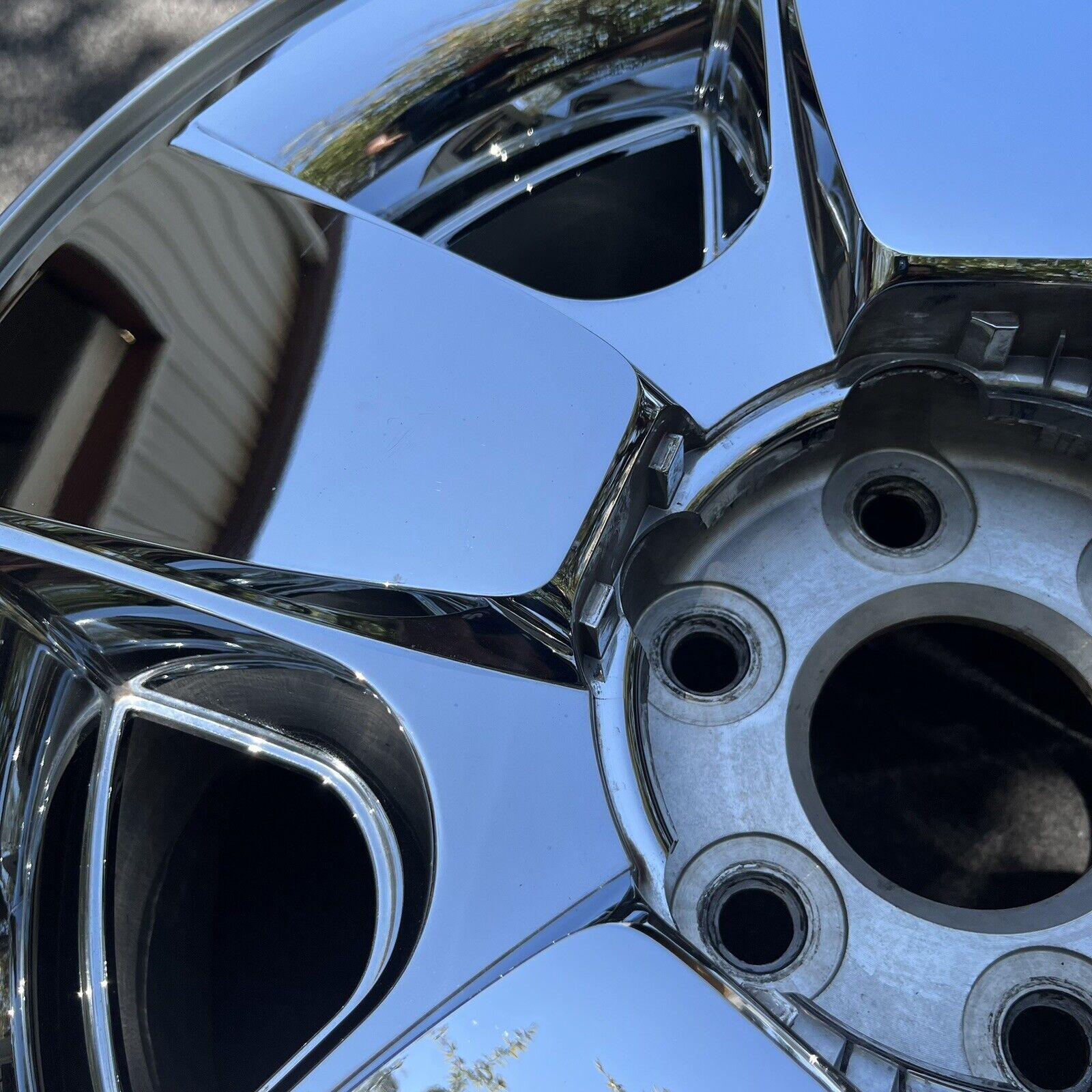 SINGLE 20 INCH WHEEL CHEVROLET SILVERADO TAHOE SUBURBAN OEM CHROME CLAD ...