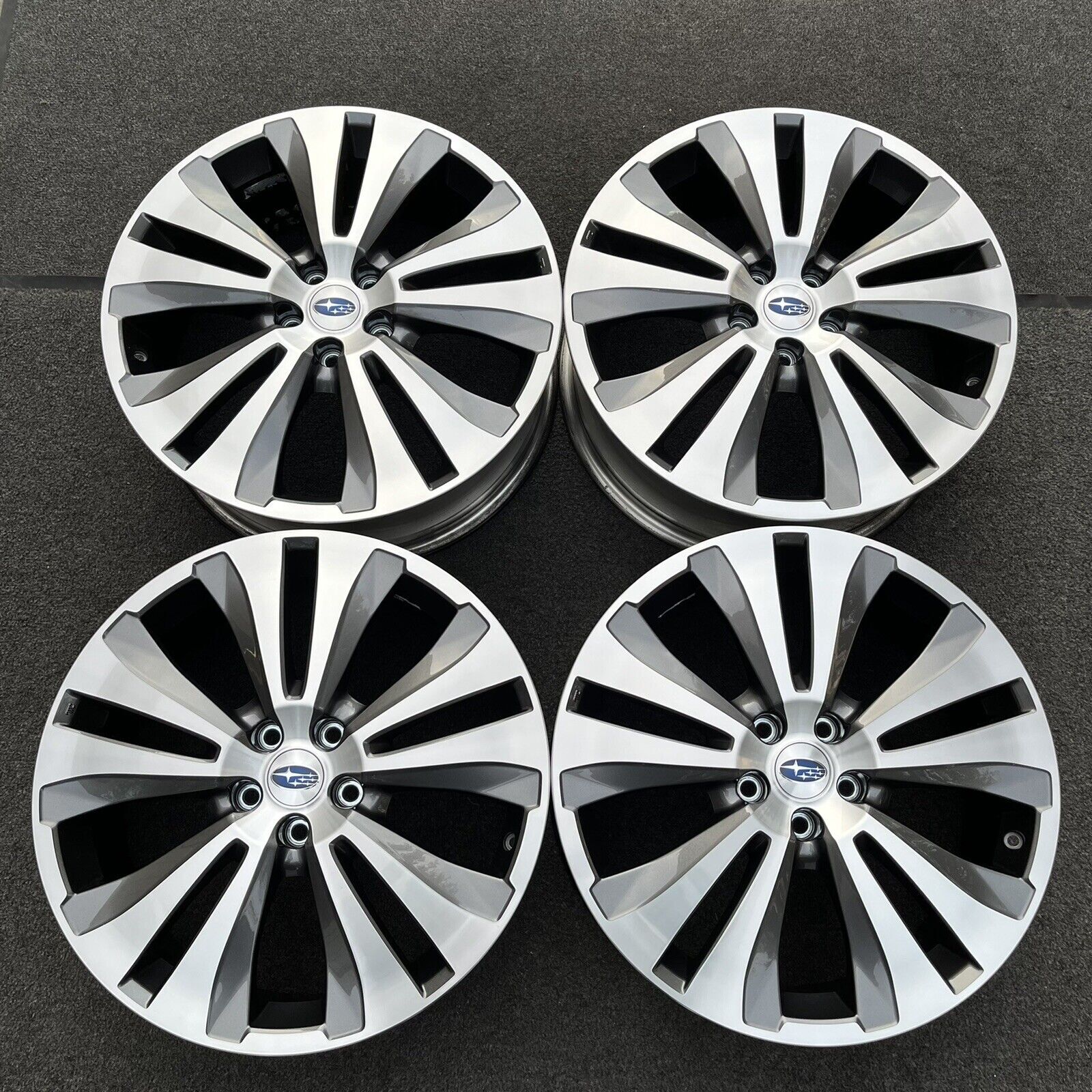 SET (4) 20 INCH WHEELS/RIMS SUBARU ASCENT 2019-2023 OEM GRAY MACHINED ...