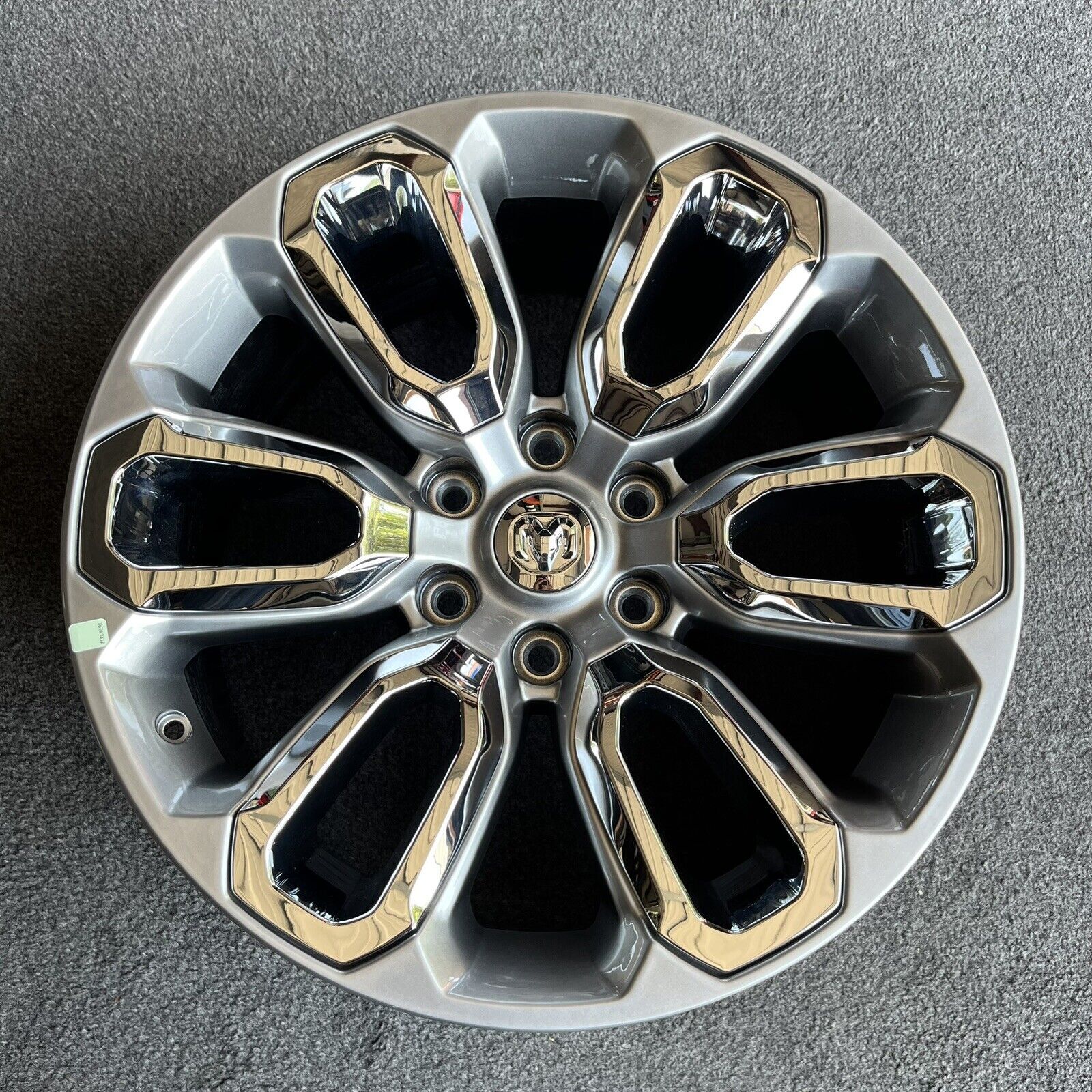 SINGLE 20 INCH WHEEL DODGE RAM 1500 GREY/CHROME 2019-2023 OEM GENUINE ...