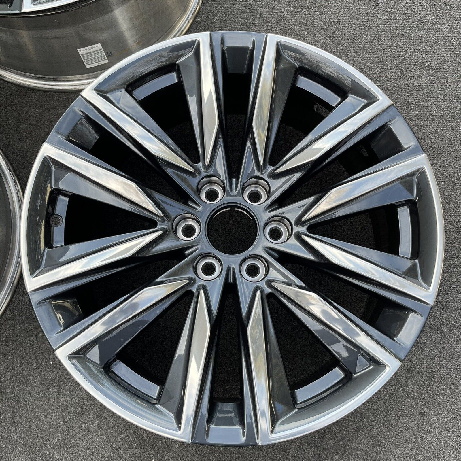 SET (4) 22 INCH WHEELS/RIMS CADILLAC ESCALADE 2021-2023 OEM CHARCOAL ...