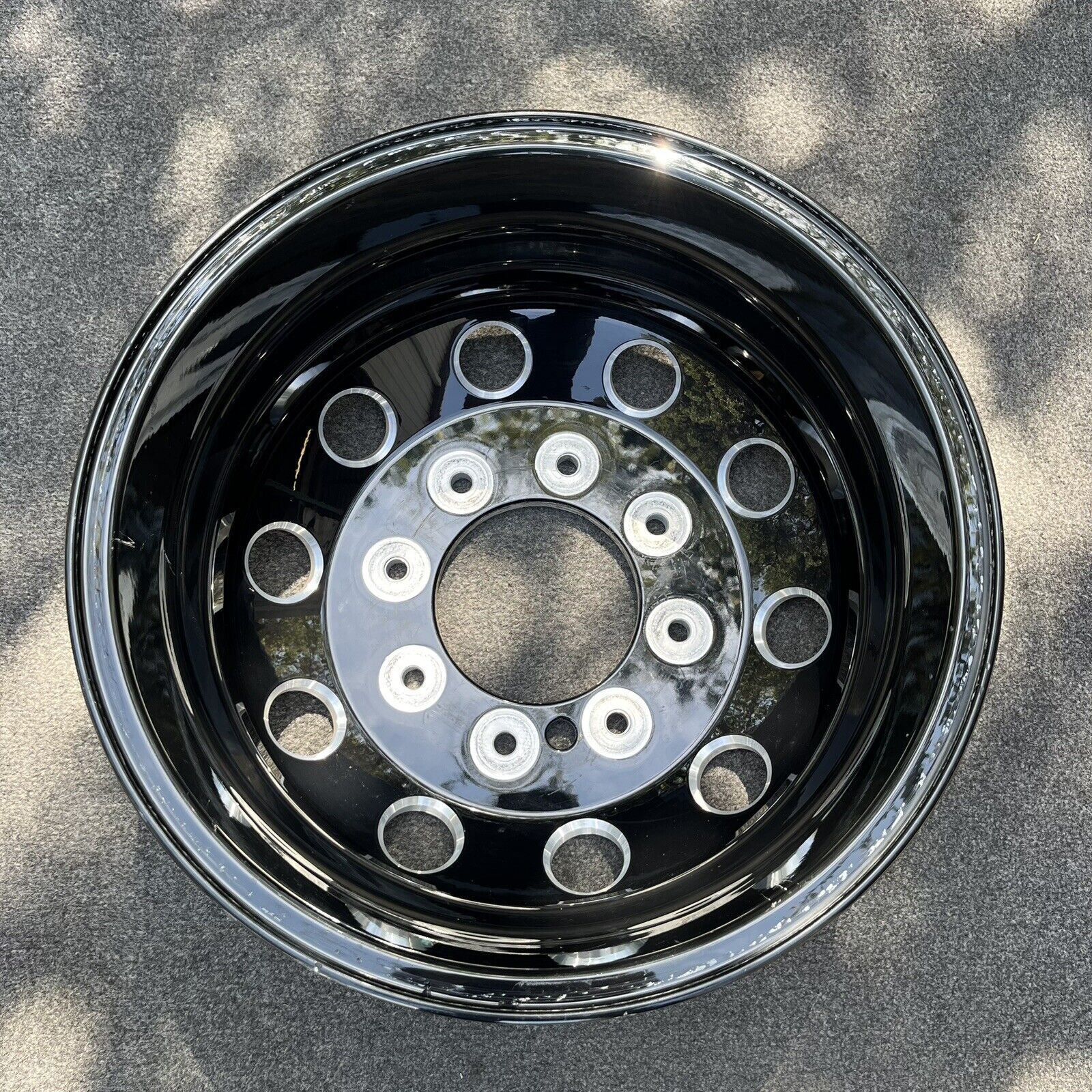 SINGLE 17 INCH WHEEL/RIM RAM DUALLY 3500 REAR 2019-2024 OEM BLACK 2707 ...